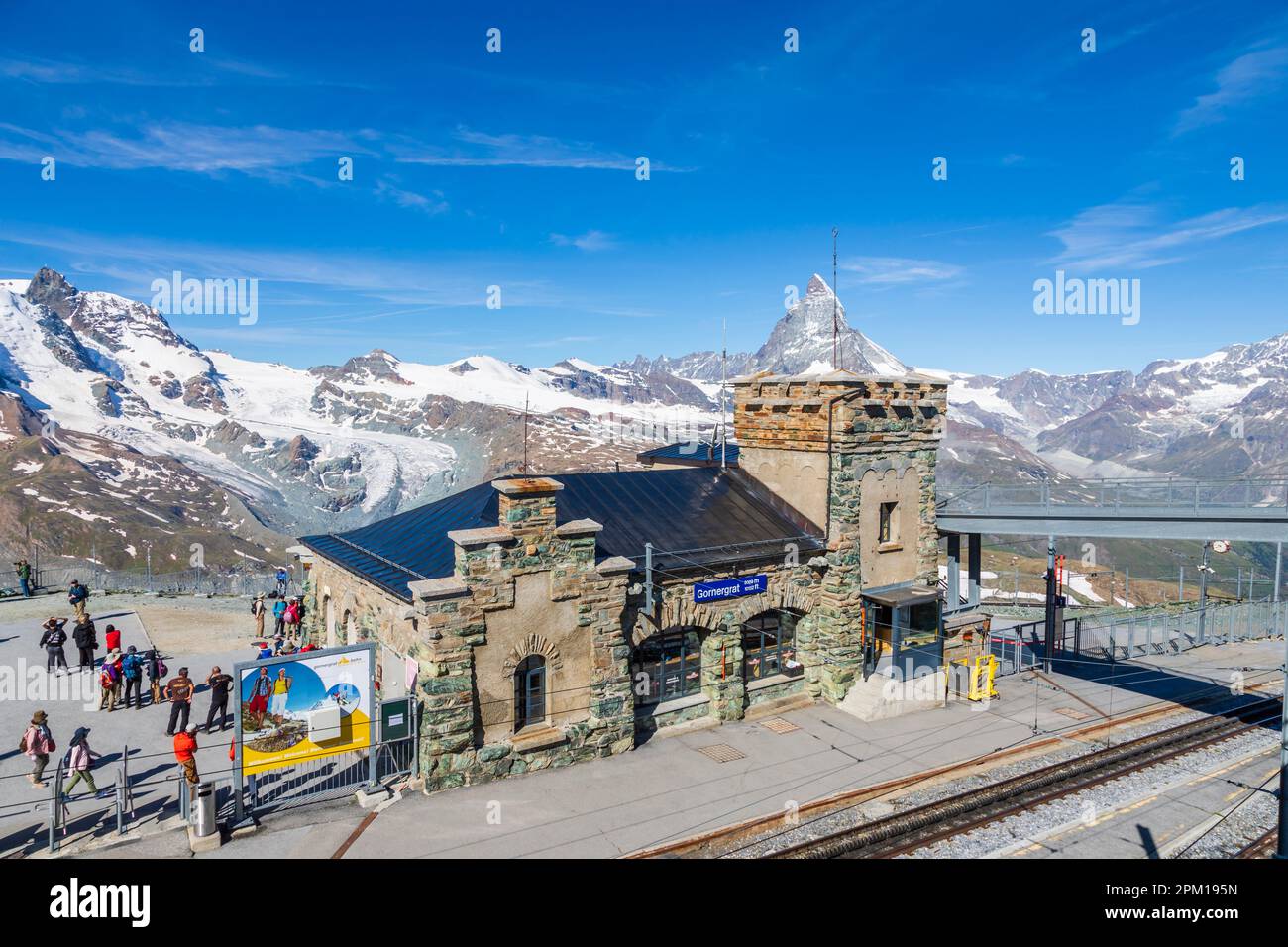 Zermatt train station hi-res stock photography and images - Alamy