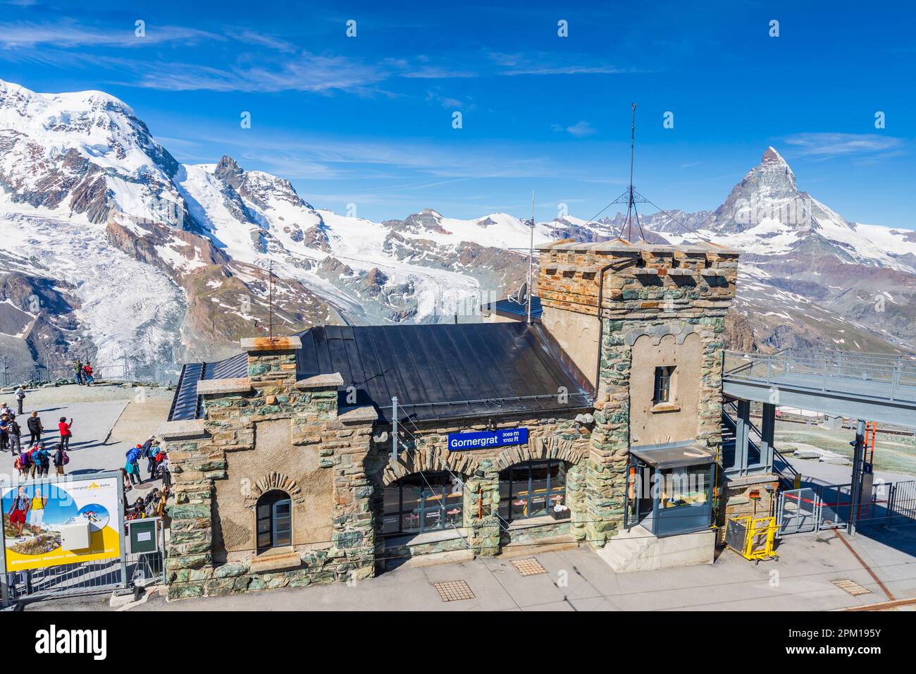 Zermatt train station hi-res stock photography and images - Alamy
