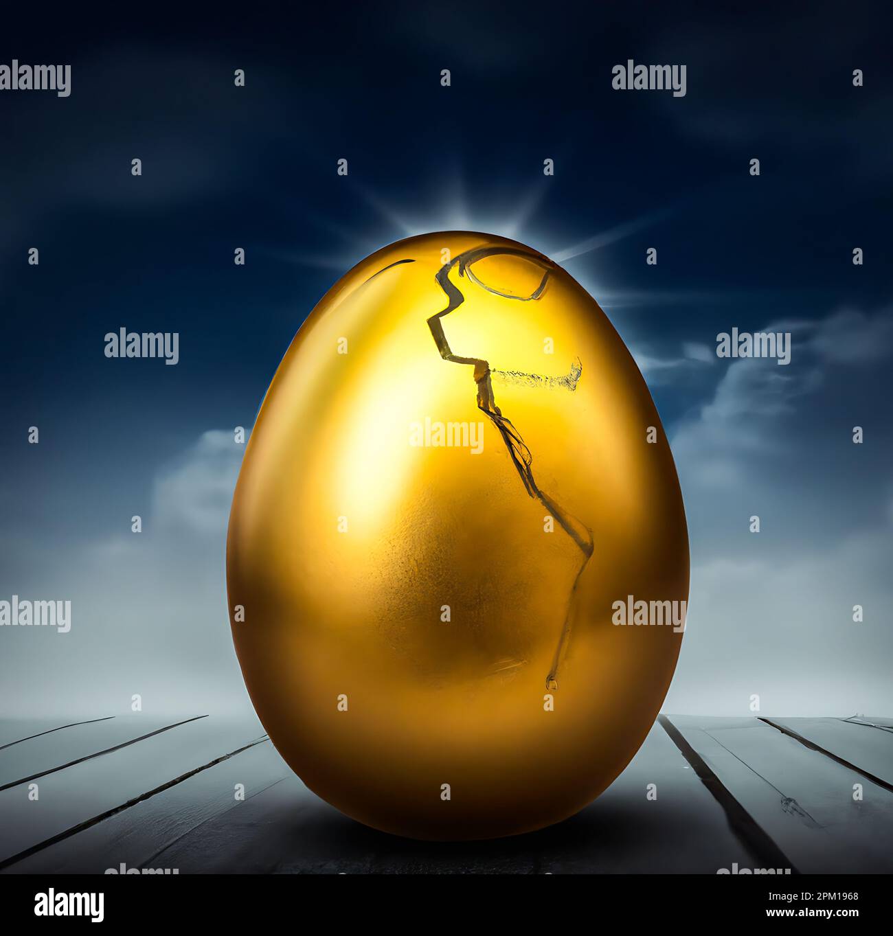 Golden egg illustration hi-res stock photography and images - Alamy