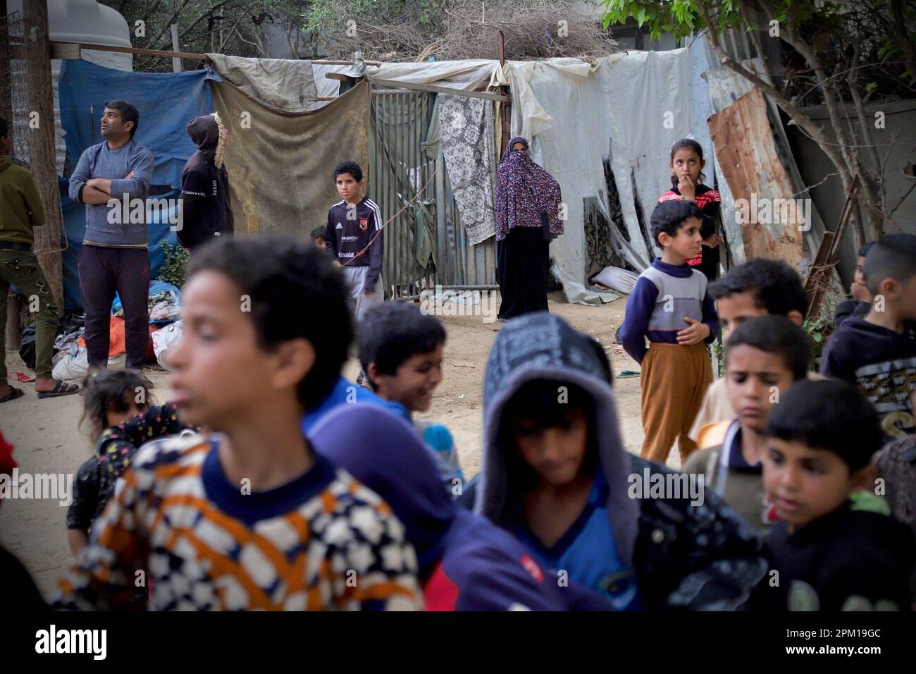April 10, 2023, Nusrat refugee cap, The Gaza Strip, Palestine ...