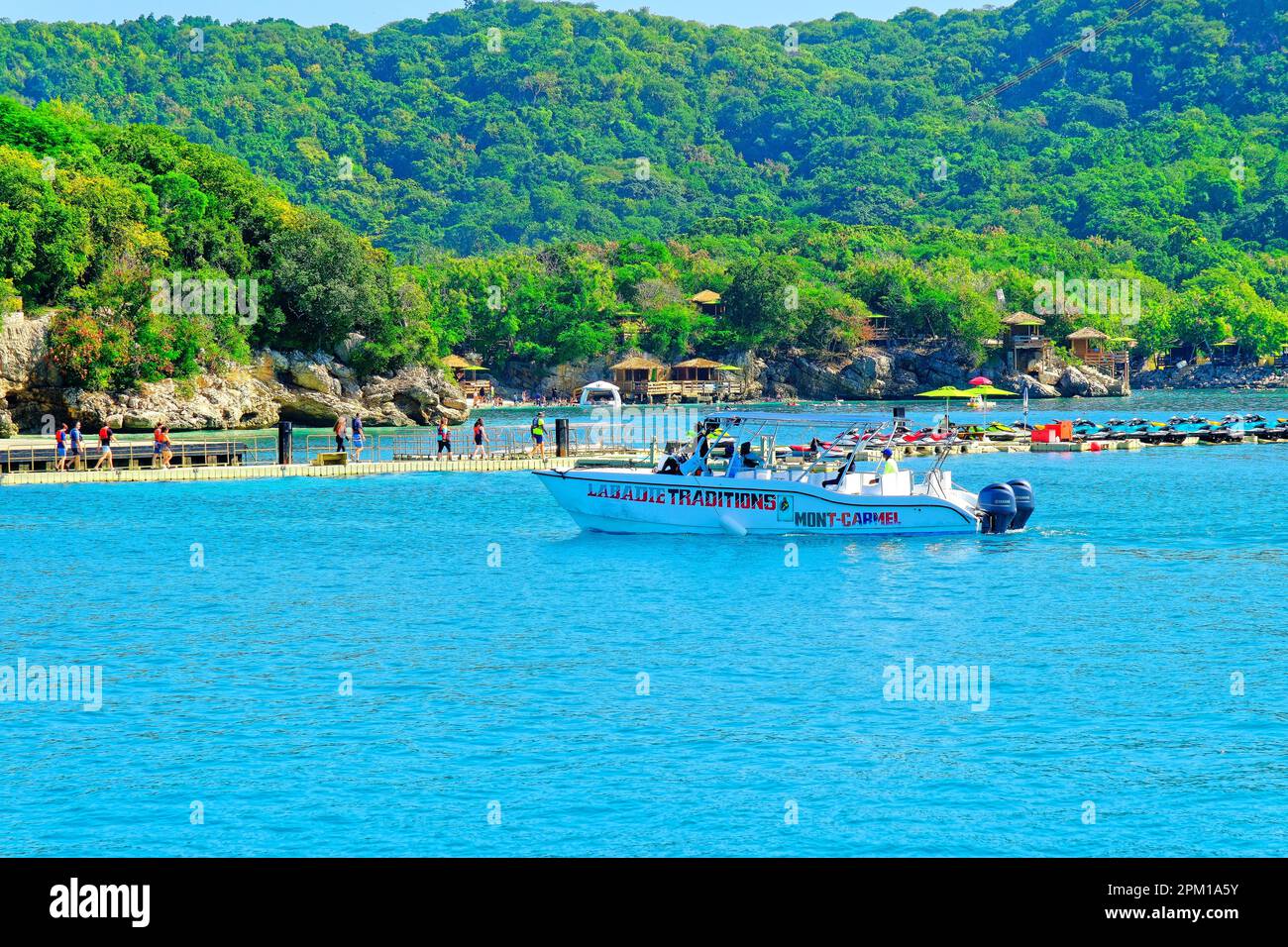 LABADEE, HAITI -December 22, 2022: Labadee is a port located on the ...