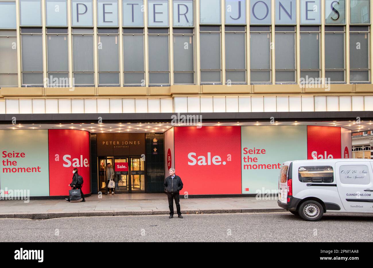 Peter Jones department store in Sloane Square, Kensington, London, UK ...