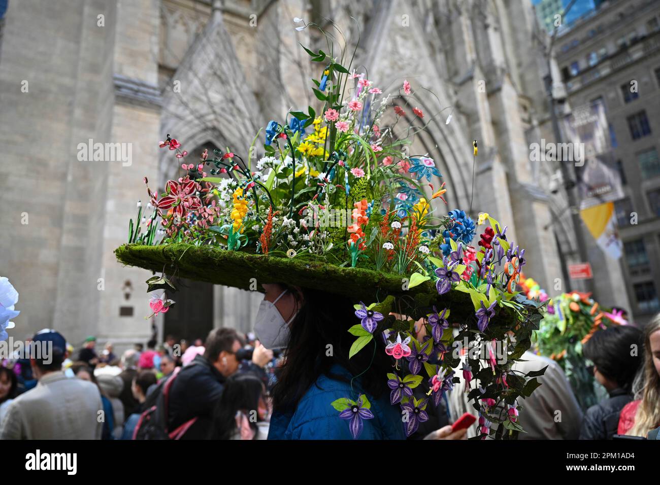 Photo by: NDZ/STAR MAX/IPx 2023 4/9/23 People attend the annual Easter Parade and Bonnet ...