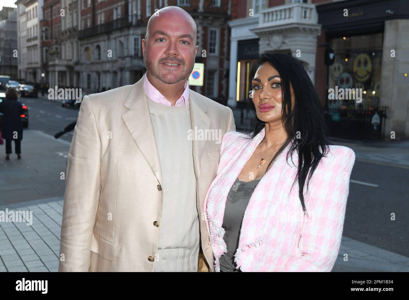 Jonathan Sothcott & Jeanine Nerissa Sothcott arrive at hush for dinner ...