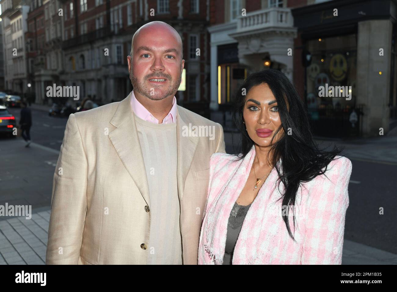 Jonathan Sothcott & Jeanine Nerissa Sothcott arrive at hush for dinner ...