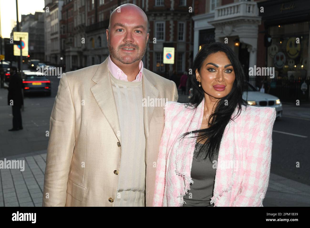 Jonathan Sothcott & Jeanine Nerissa Sothcott arrive at hush for dinner ...