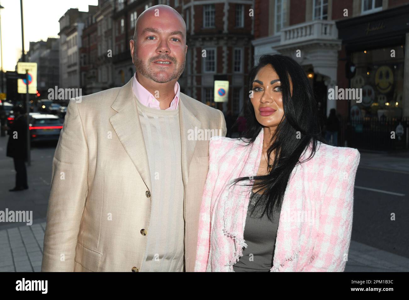 Jonathan Sothcott & Jeanine Nerissa Sothcott arrive at hush for dinner ...
