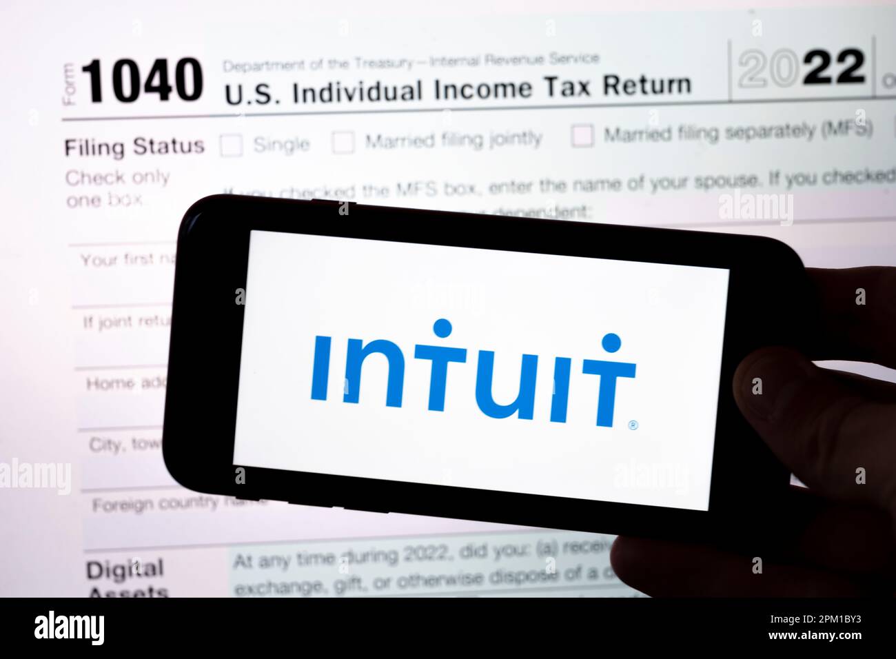 Los Angeles, California, USA. 10th Apr, 2023. Intuit is a software ...