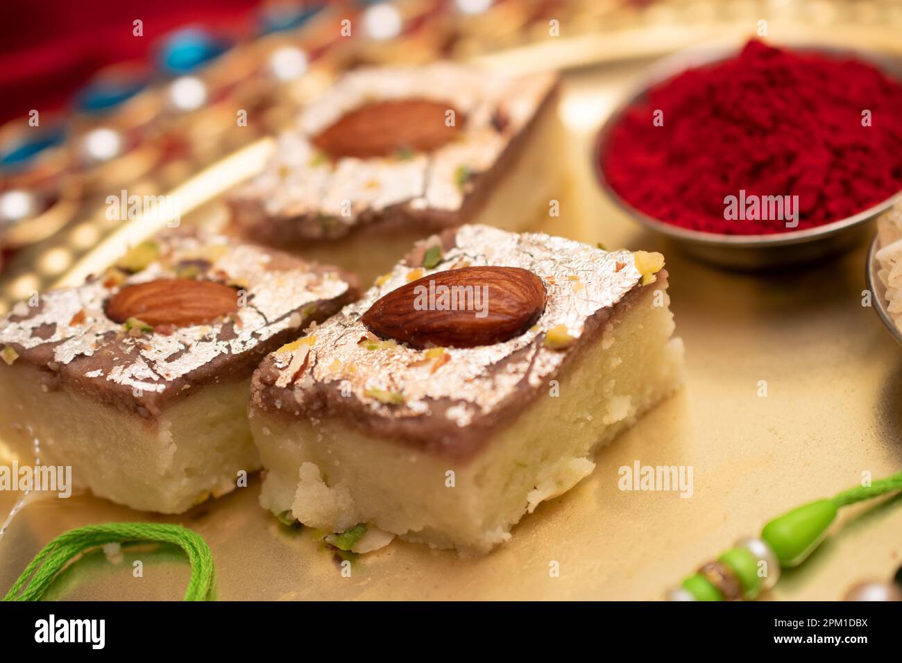 Closeup of prasad in pooja thali Stock Photo - Alamy