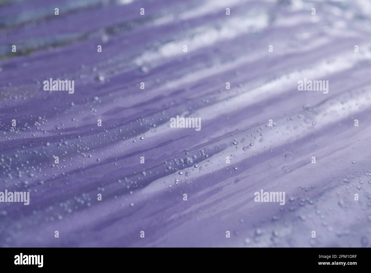 Texture of transparent shower gel on violet background, closeup Stock ...