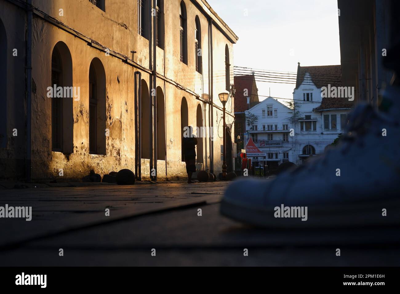 Golden Wall at Old Batavia Stock Photo - Alamy