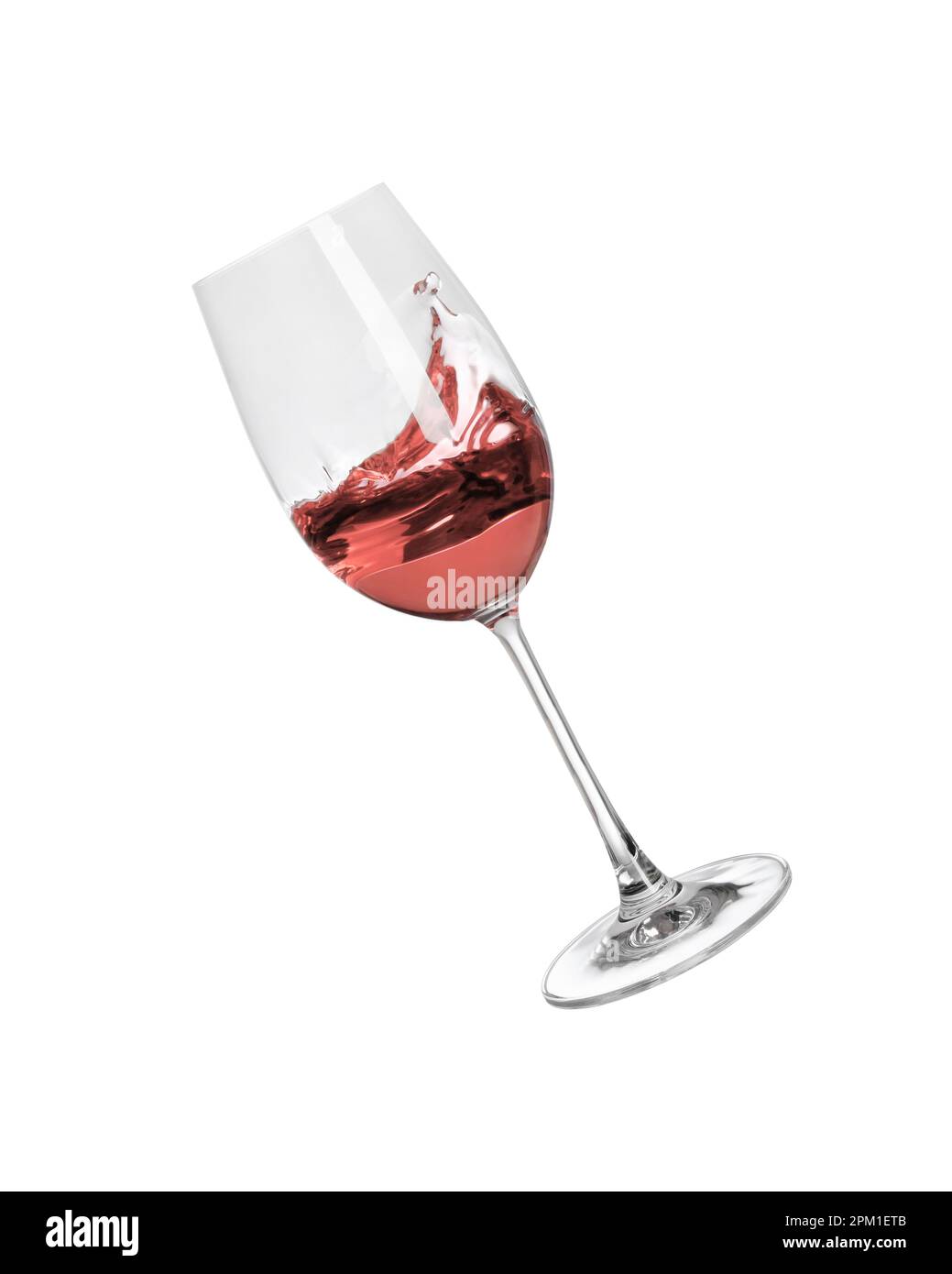 Glass with tasty dark rose wine isolated on white Stock Photo - Alamy