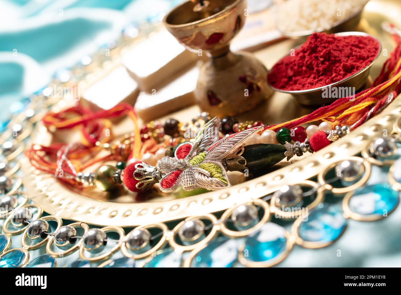 Rakhi thali hi-res stock photography and images - Alamy