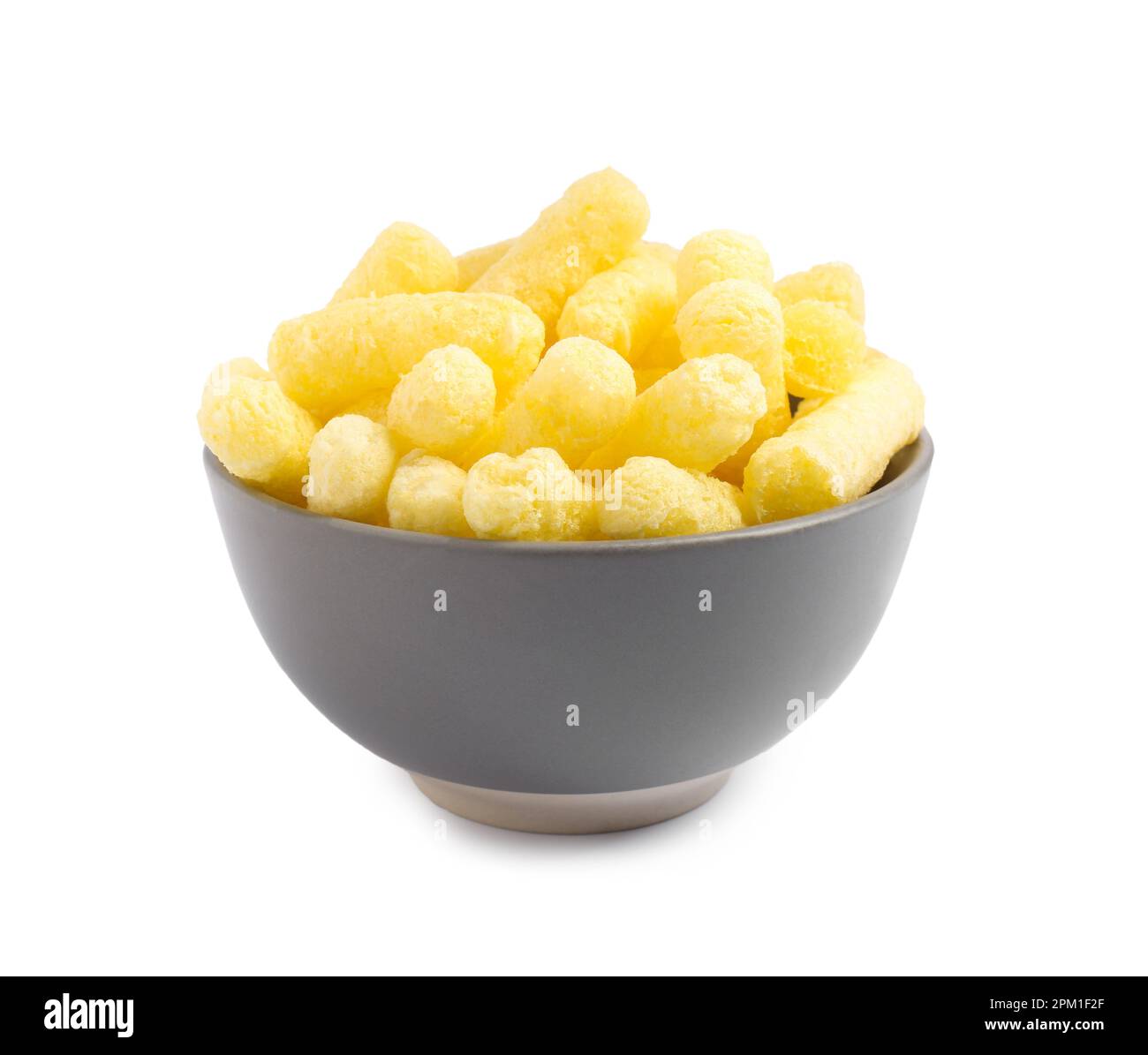 Bowl of sweet corn sticks isolated on white Stock Photo - Alamy