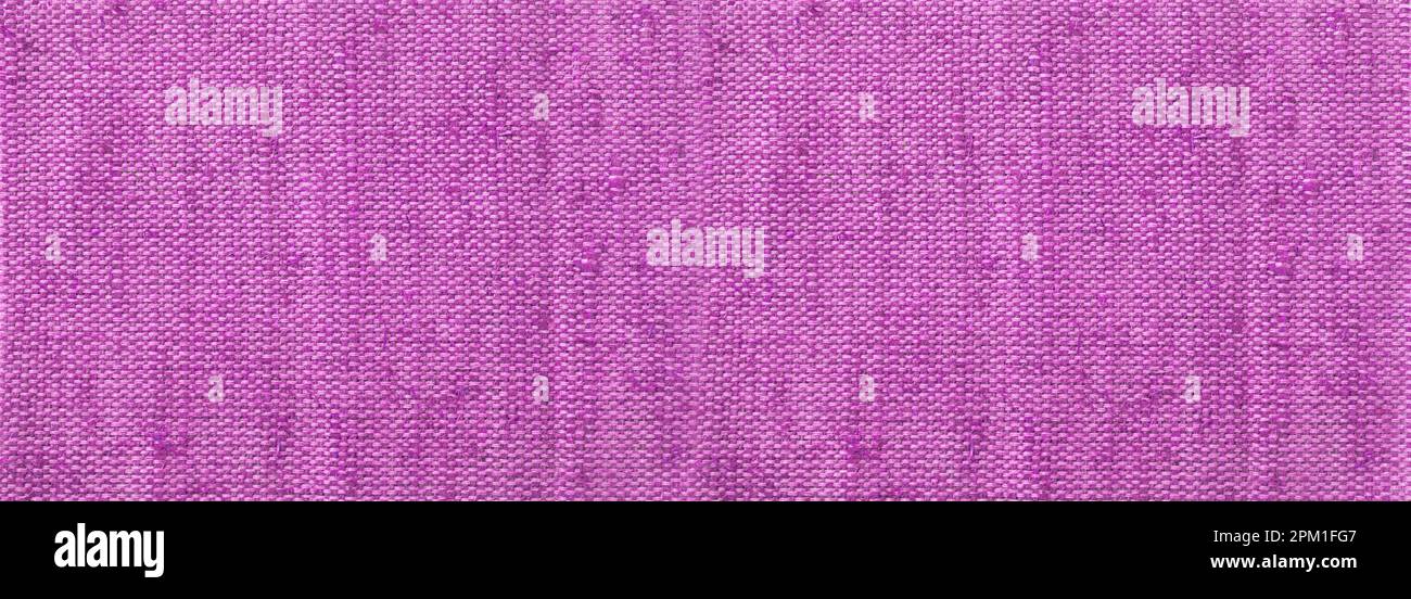 Texture of purple burlap fabric as background, top view. Banner design ...