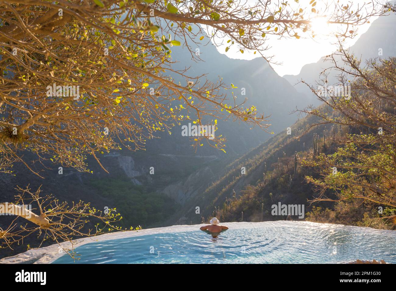 Unusual thermal pools Tolantongo in Mexico Stock Photo - Alamy