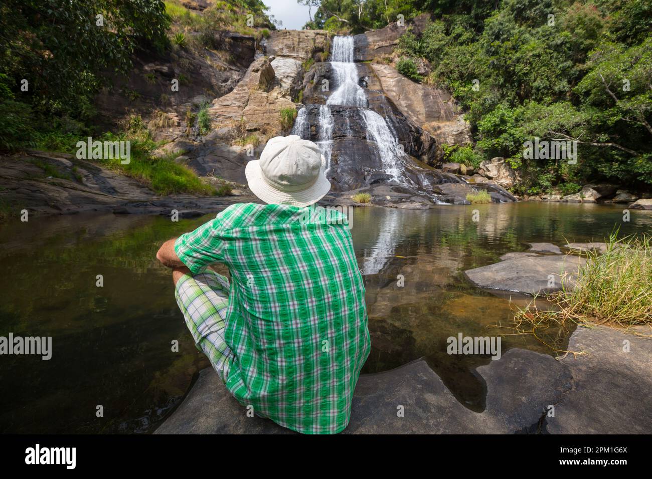 Waterfall on Sri Lanka,Horton Place Stock Photo - Alamy
