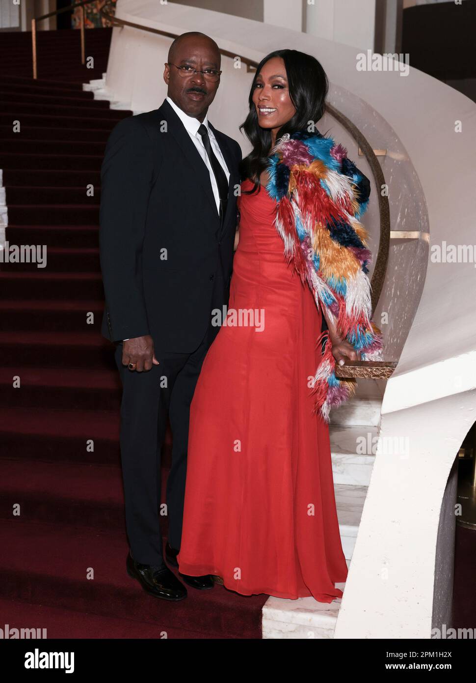 Courtney B. Vance and Angela Bassett attend the opening night of ...