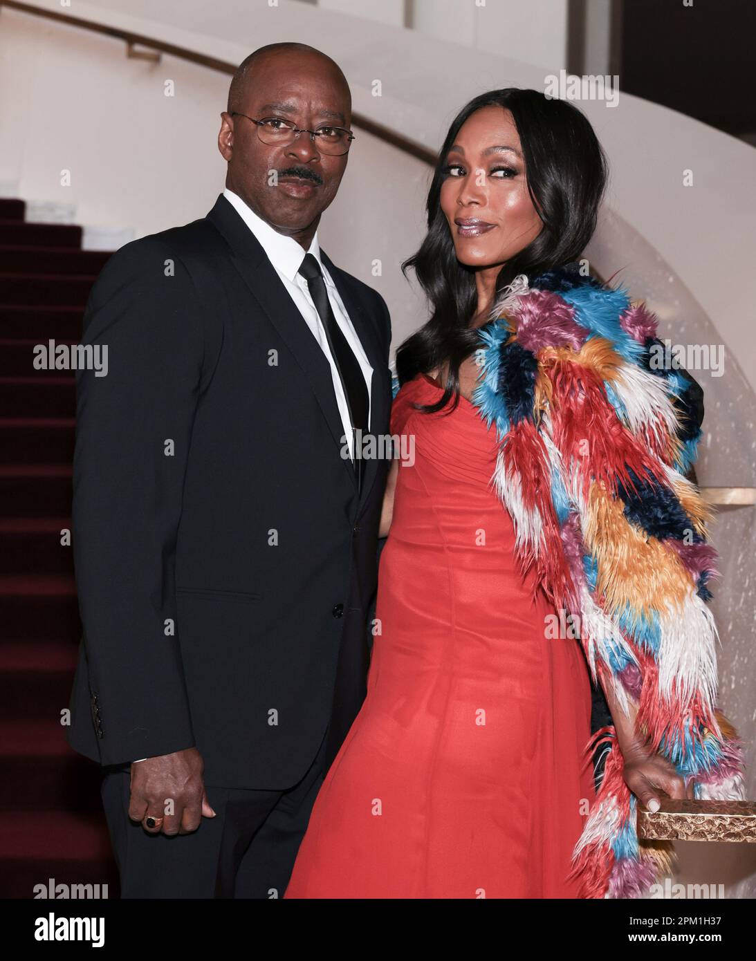 Courtney B. Vance and Angela Bassett attend the opening night of ...