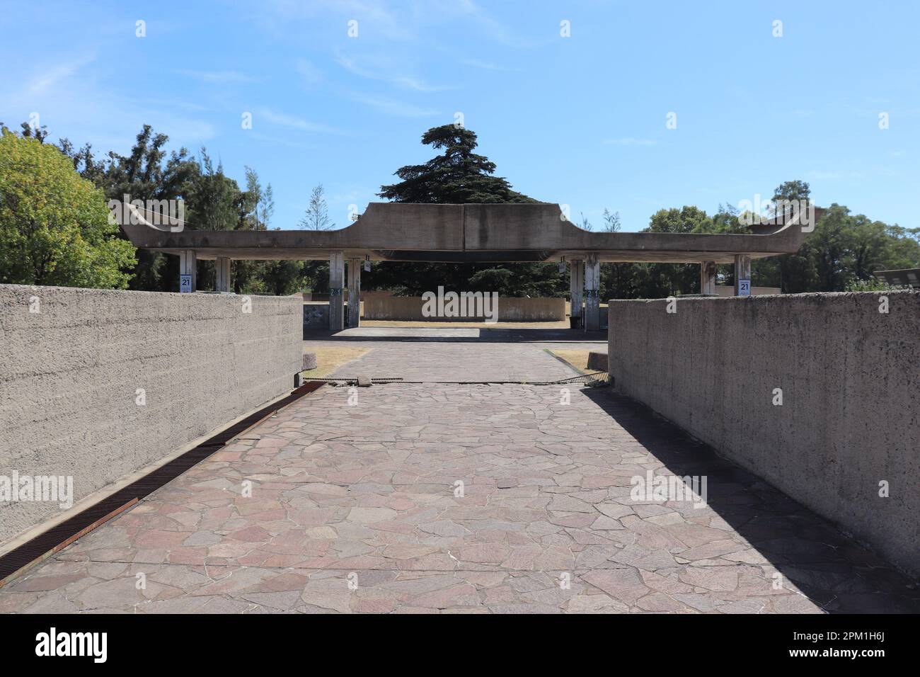 entrance to the underground crypts of the buenos aires cemetery Stock ...