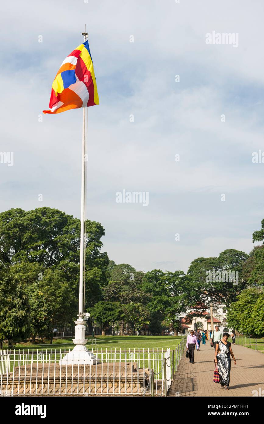 Colourful flag in a park, Kandy, Sri Lanka Stock Photo - Alamy