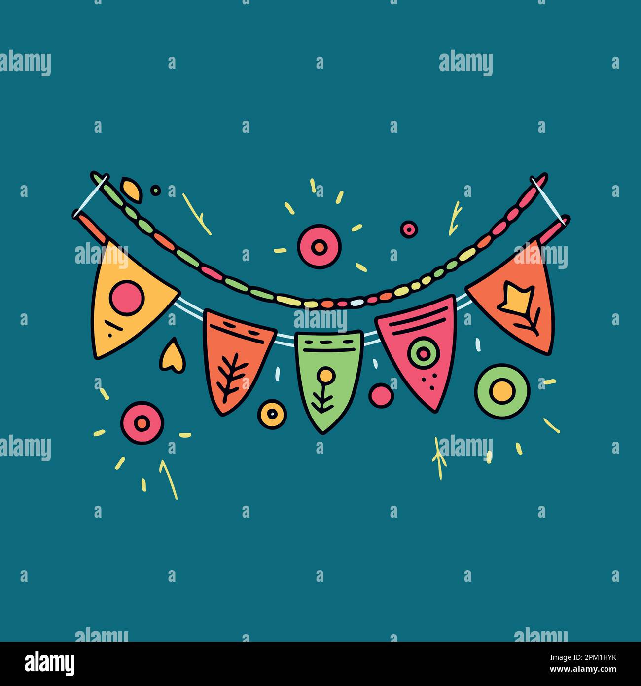 Hanging pennants hi-res stock photography and images - Alamy