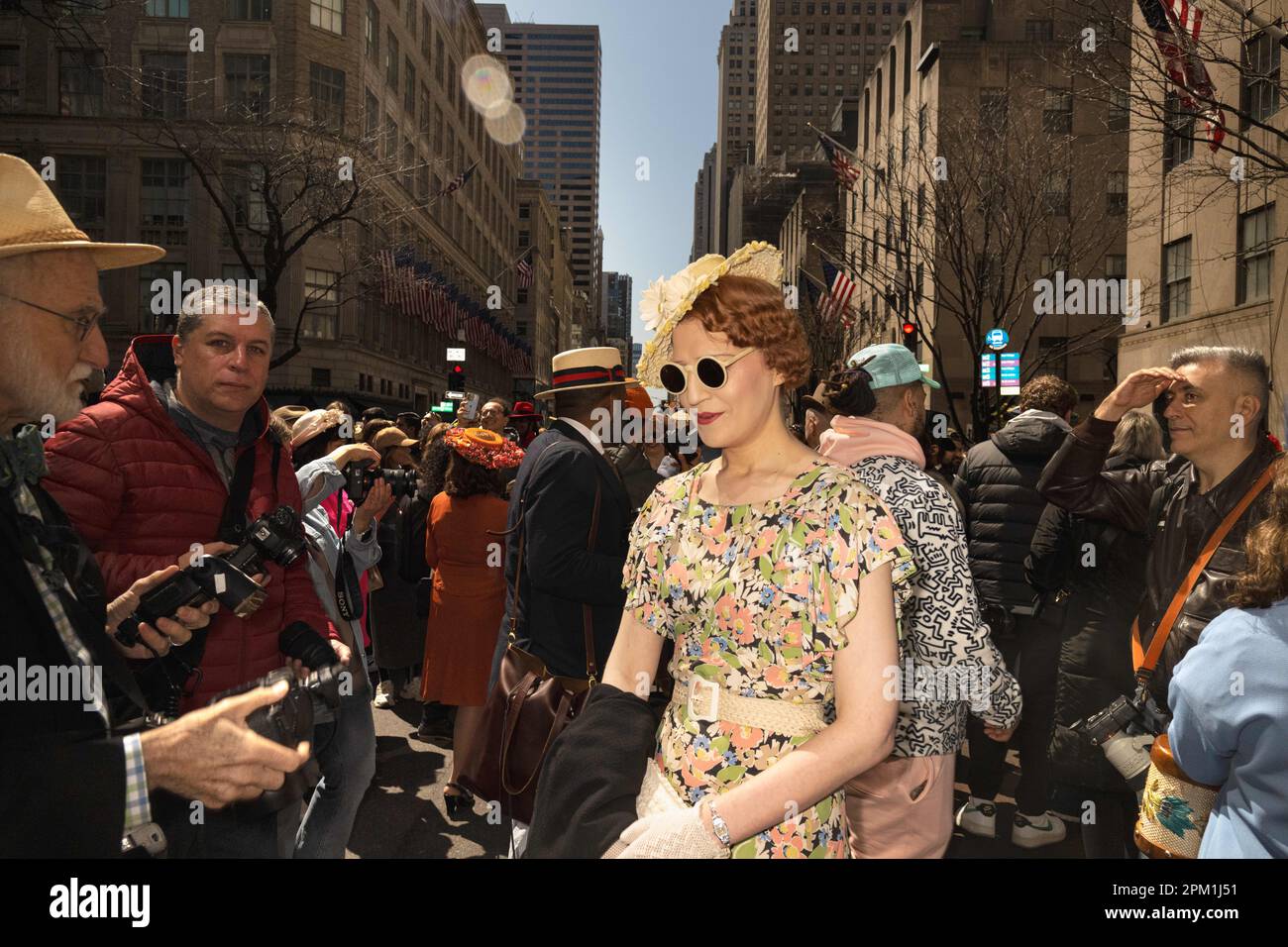 New York, New York, USA. 9th Apr, 2023. Fancy Easter Bonnets and ...