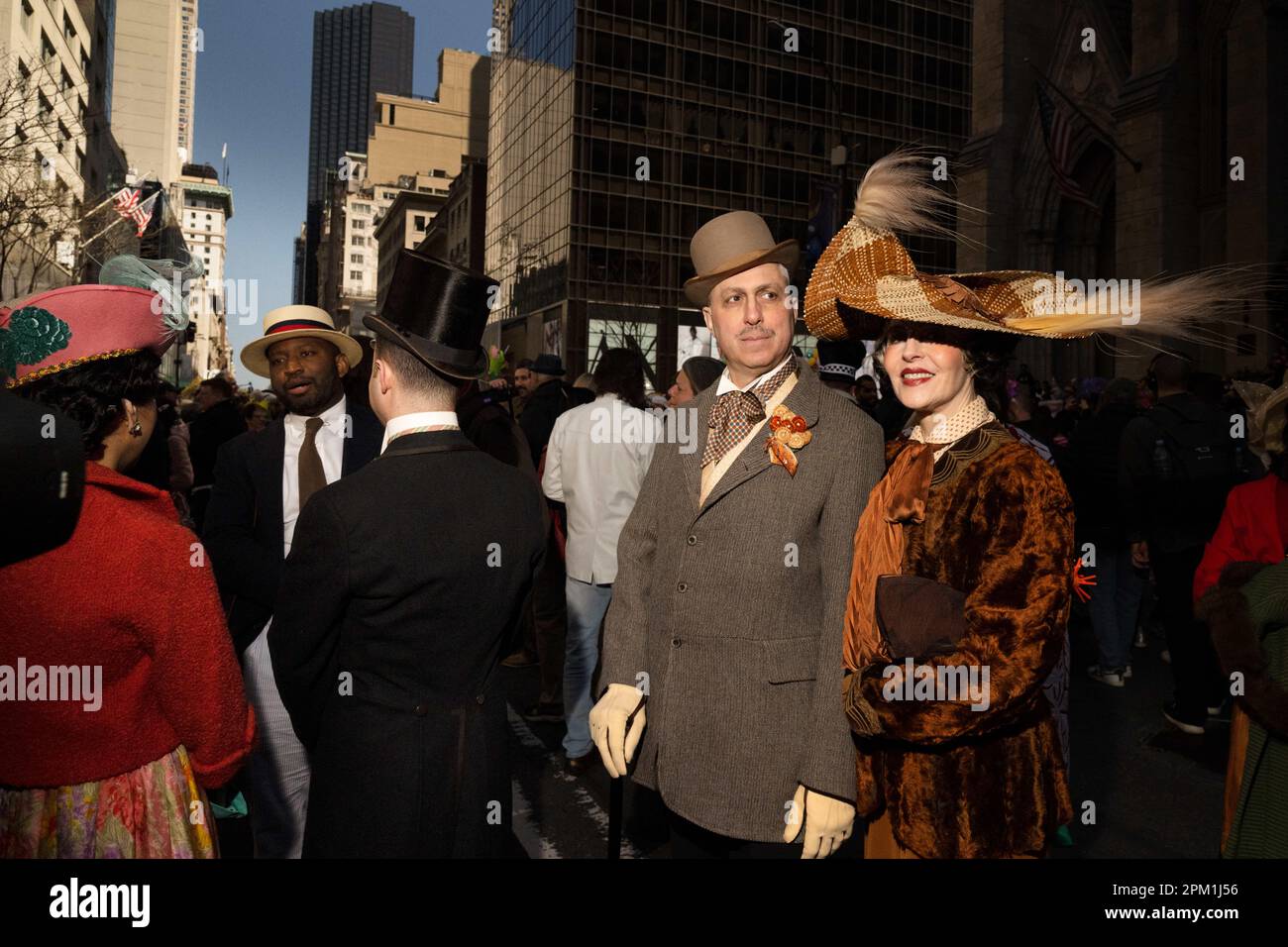 New York, New York, USA. 9th Apr, 2023. Fancy Easter Bonnets at the ...