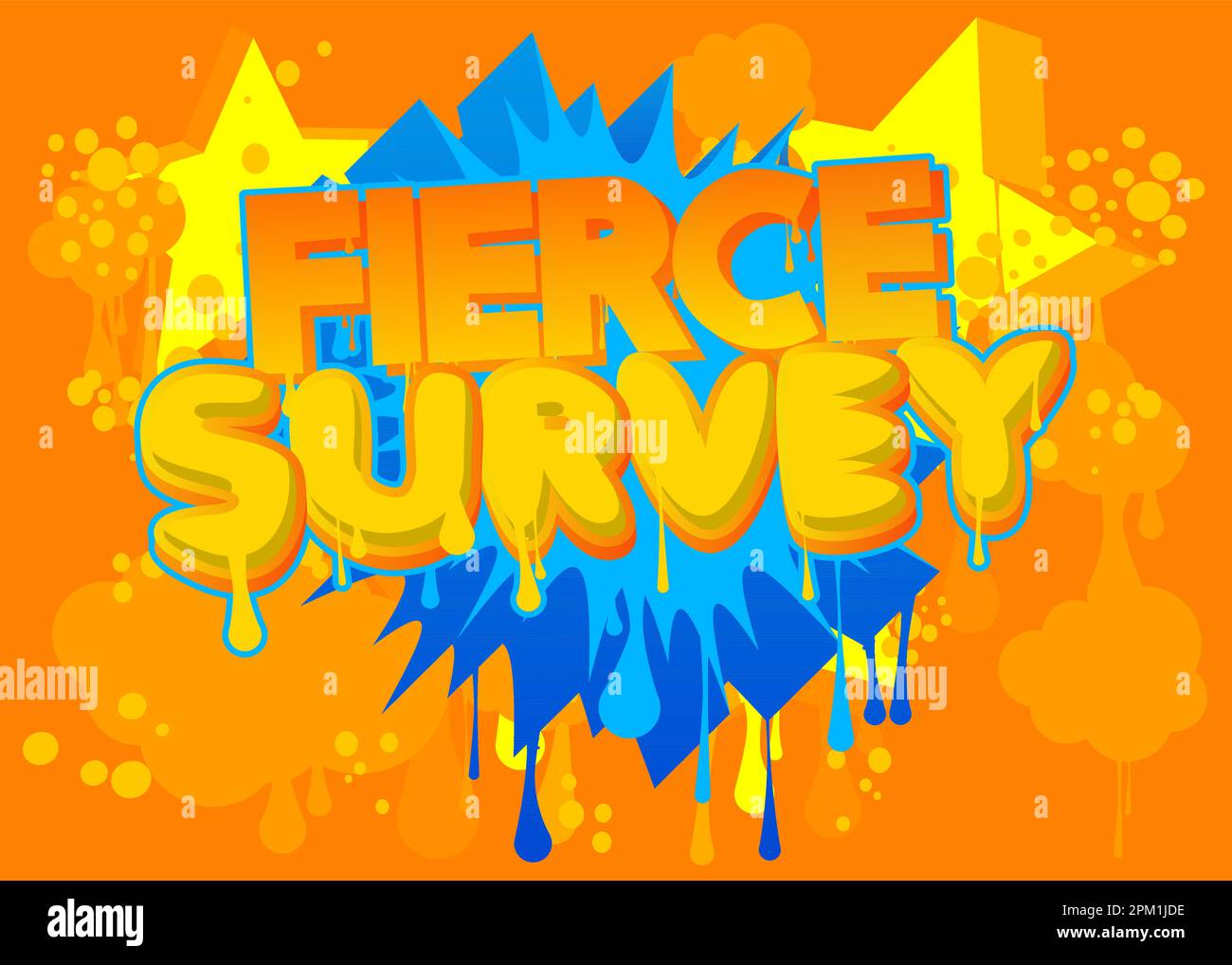 Fierce Survey. Graffiti tag. Abstract modern street art decoration ...