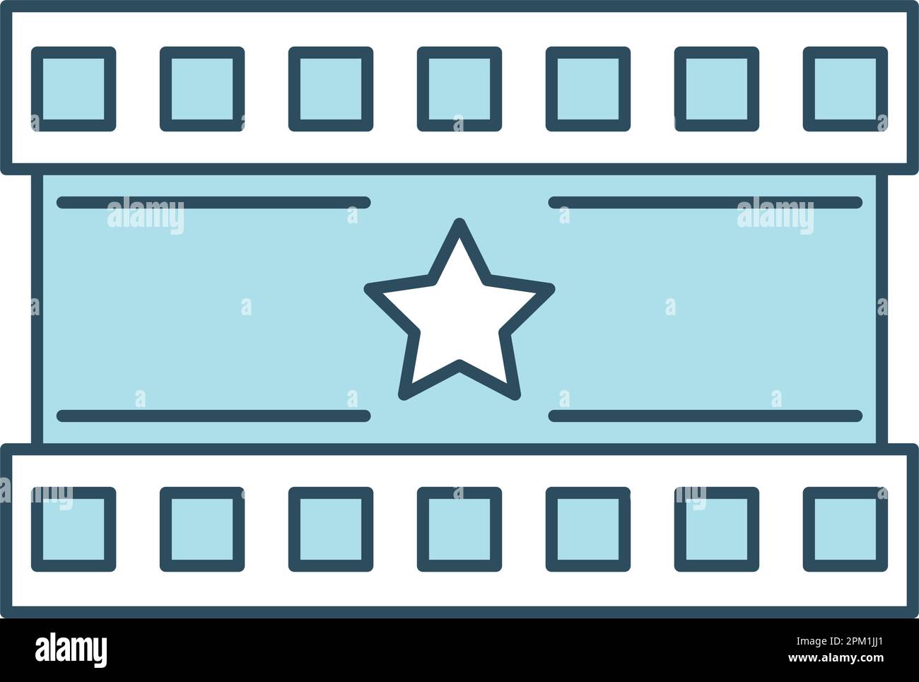 Flat cartoon vector symbol movie Stock Vector Image & Art - Alamy