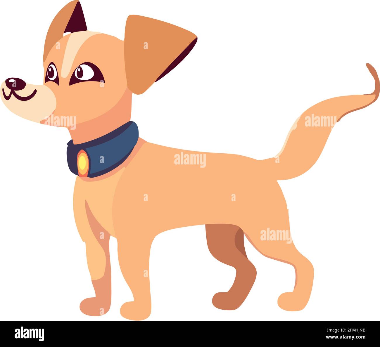 Cute terrier smiling happily Stock Vector Image & Art - Alamy