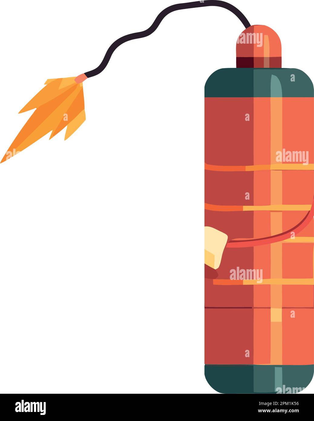 Burning explosive fireball symbolizes danger Stock Vector Image & Art ...