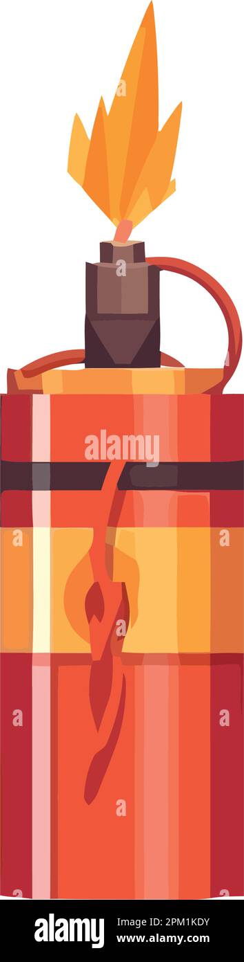 Burning explosive bomb Stock Vector Image & Art - Alamy