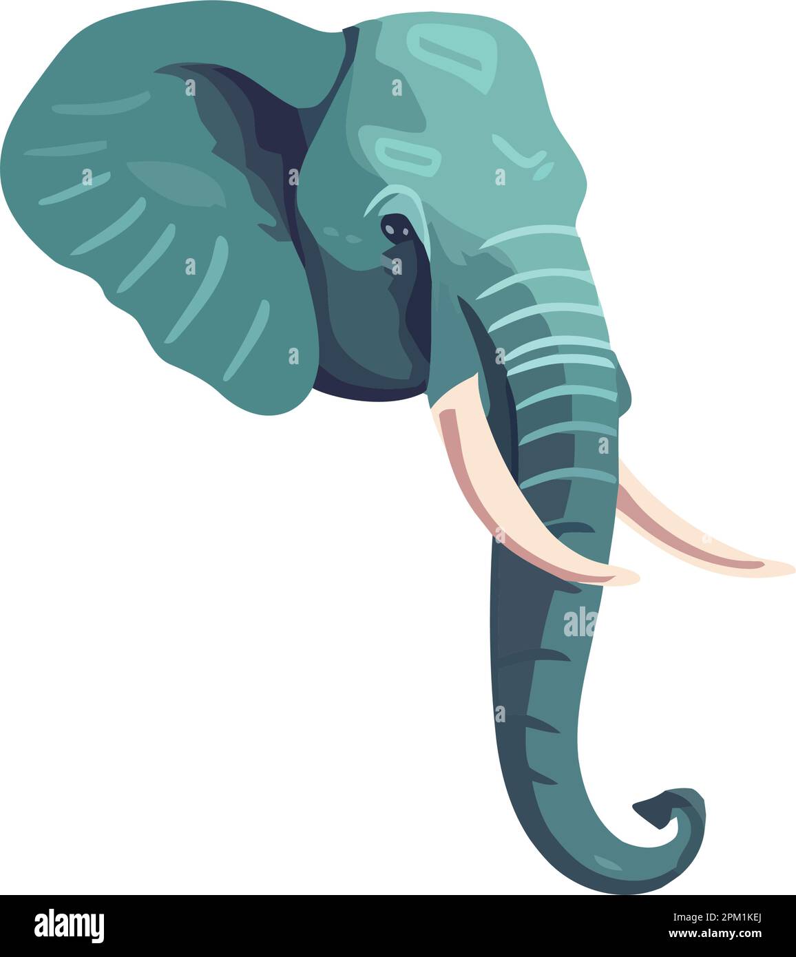 wildlife elephant animal head Stock Vector Image & Art - Alamy