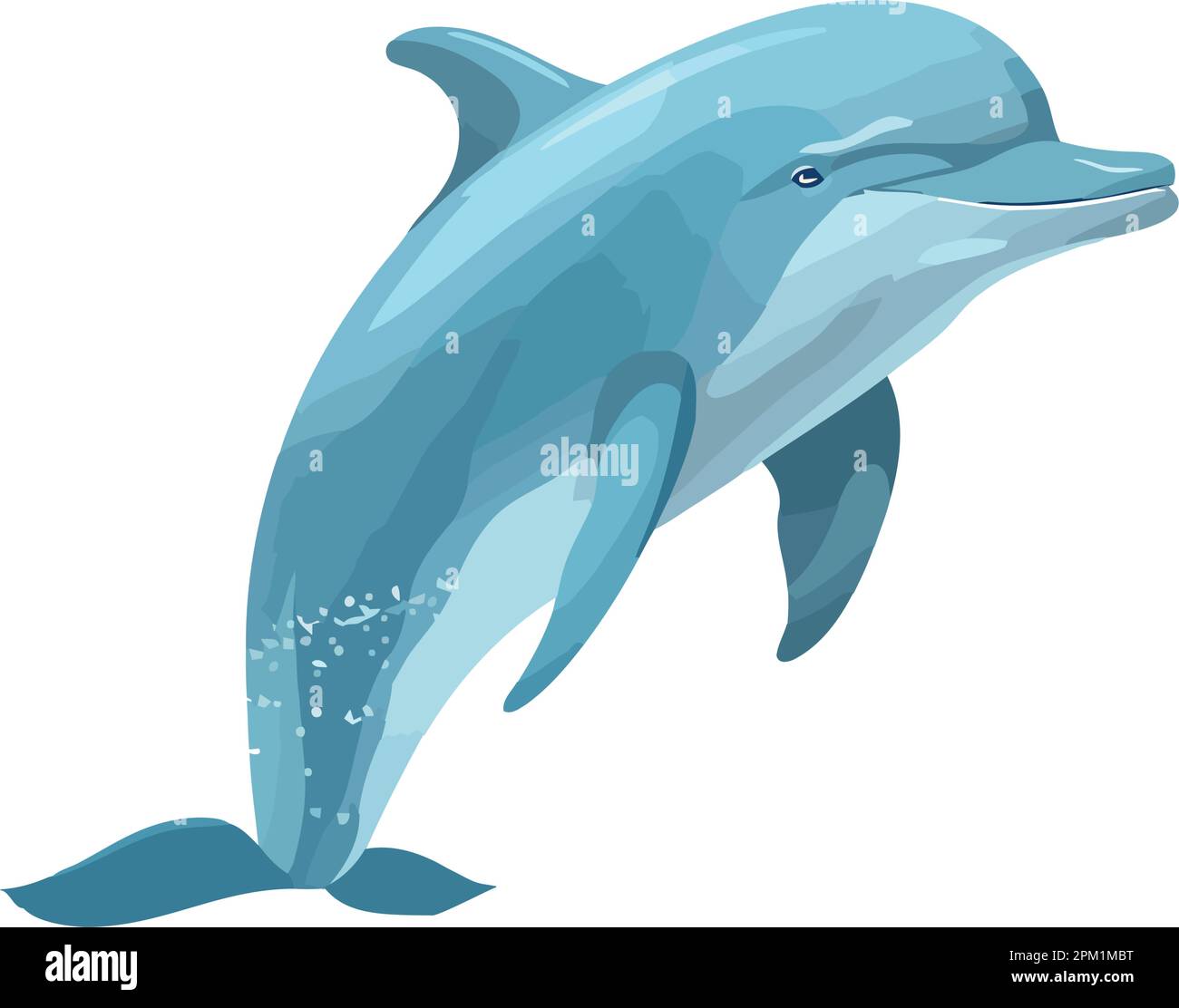 Cute Dolphin Animal Cartoon Jumping Stock Vector Image & Art - Alamy