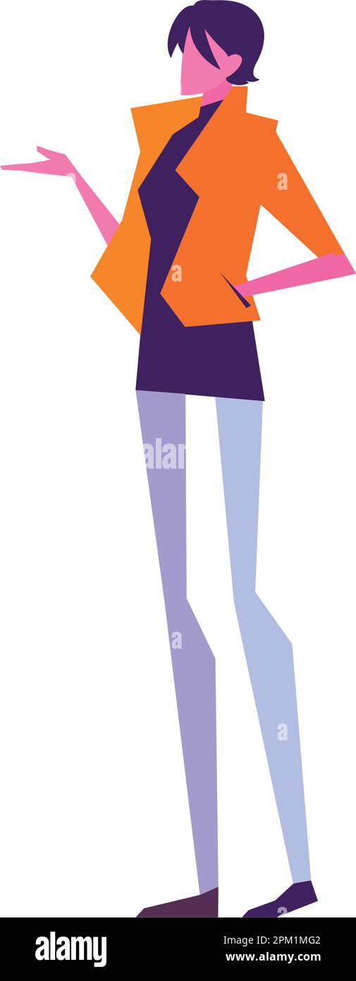 Successful woman standing Stock Vector Image & Art - Alamy