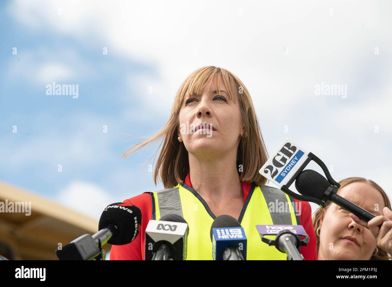 NSW Minister for Transport Jo Haylen during a tour of the Balmain ...