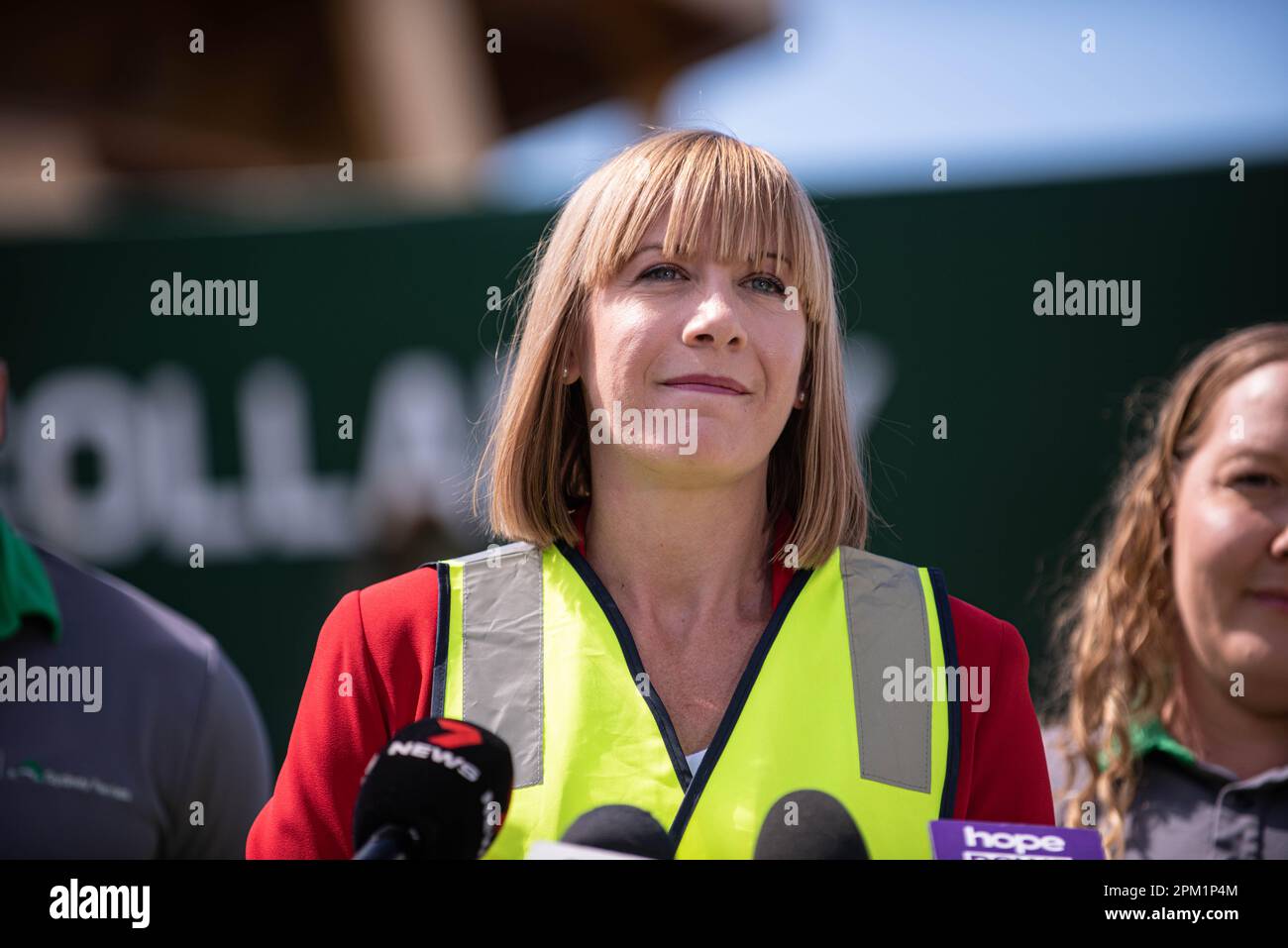 NSW Minister for Transport Jo Haylen during a tour of the Balmain ...