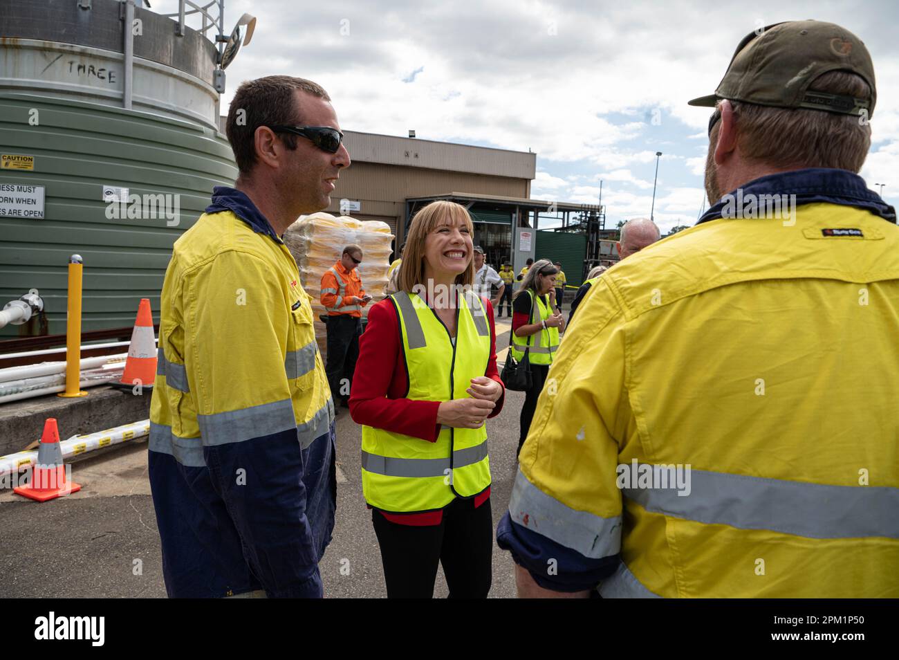 NSW Minister for Transport Jo Haylen during a tour of the Balmain ...