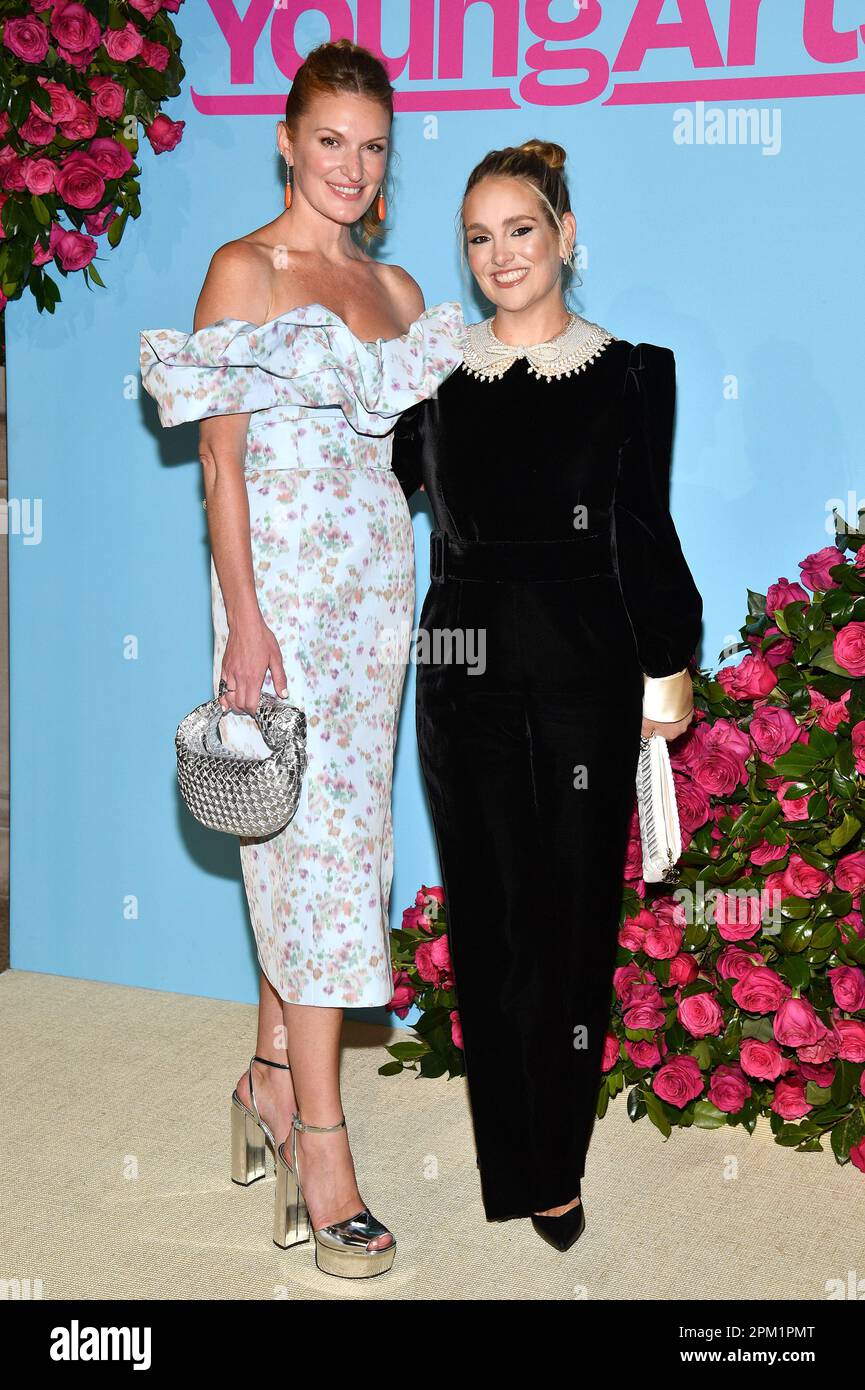 New York, USA. 10th Apr, 2023. (L-R) Sarah Arison and Gillian Hearst ...