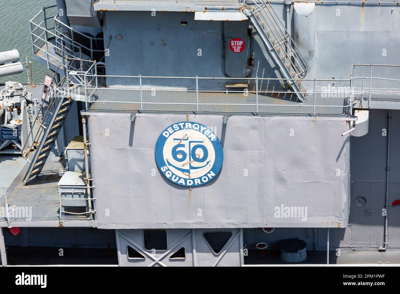 The Destroyer Squadron Six-Zero patch displayed on the side of the ...