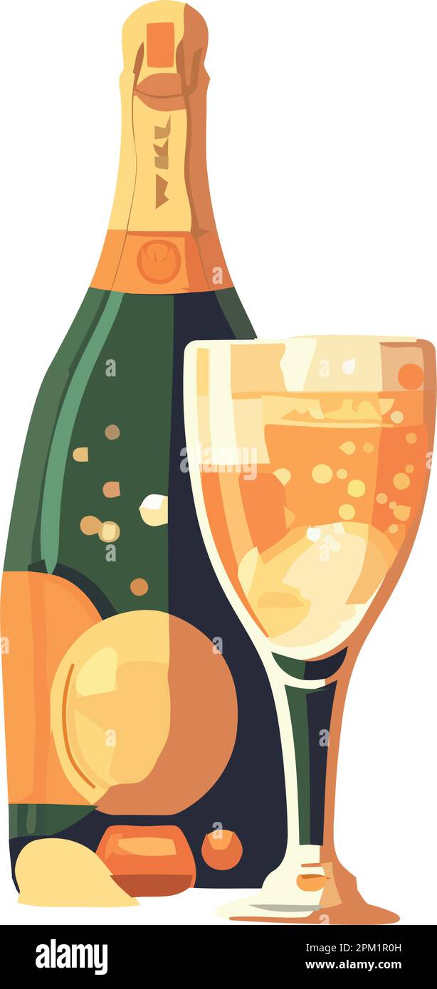 Celebration of wine, bubbles and luxury Stock Vector Image & Art - Alamy