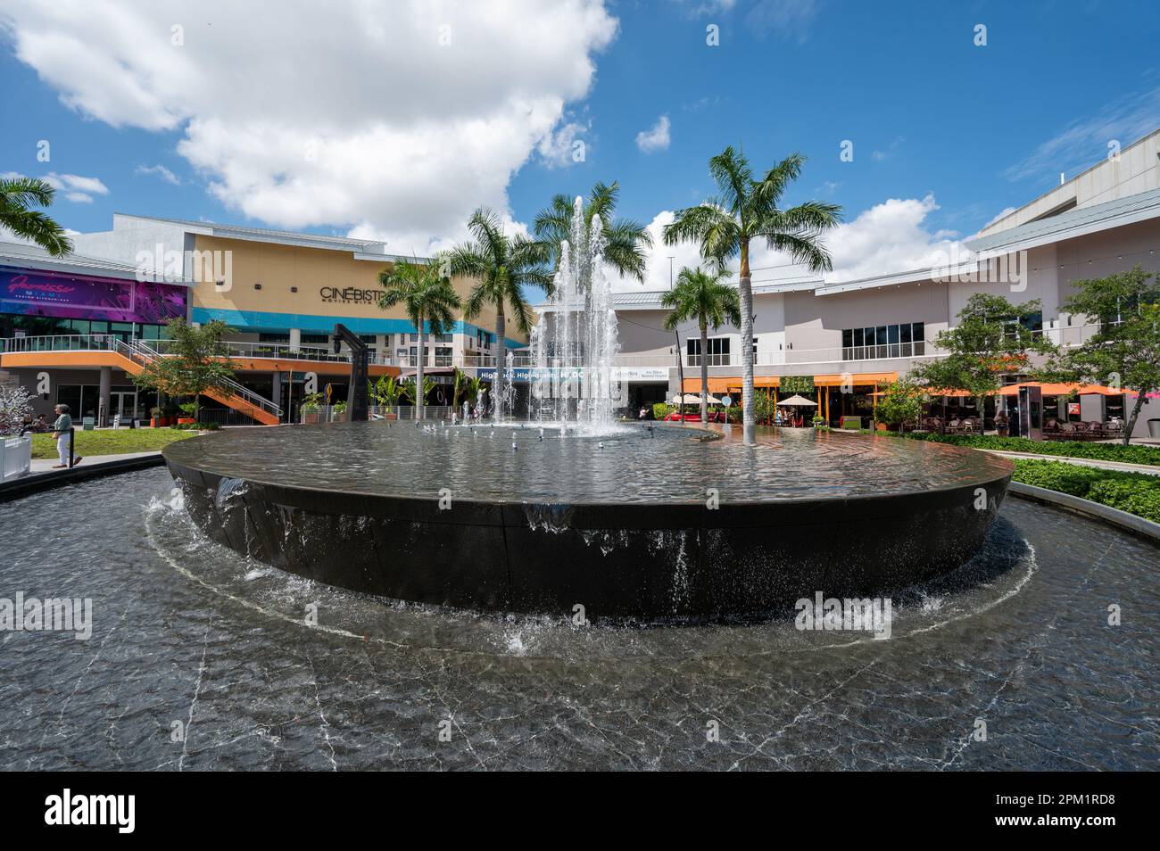 Doral, Florida - April 9, 2023 - Fountain Plaza at CityPlace Doral on ...