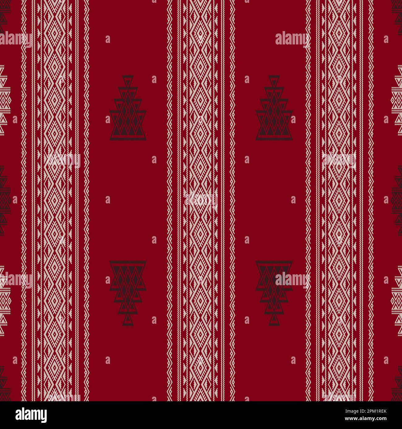 Traditional Tunisian embroidery pattern, seamless vector composition ...