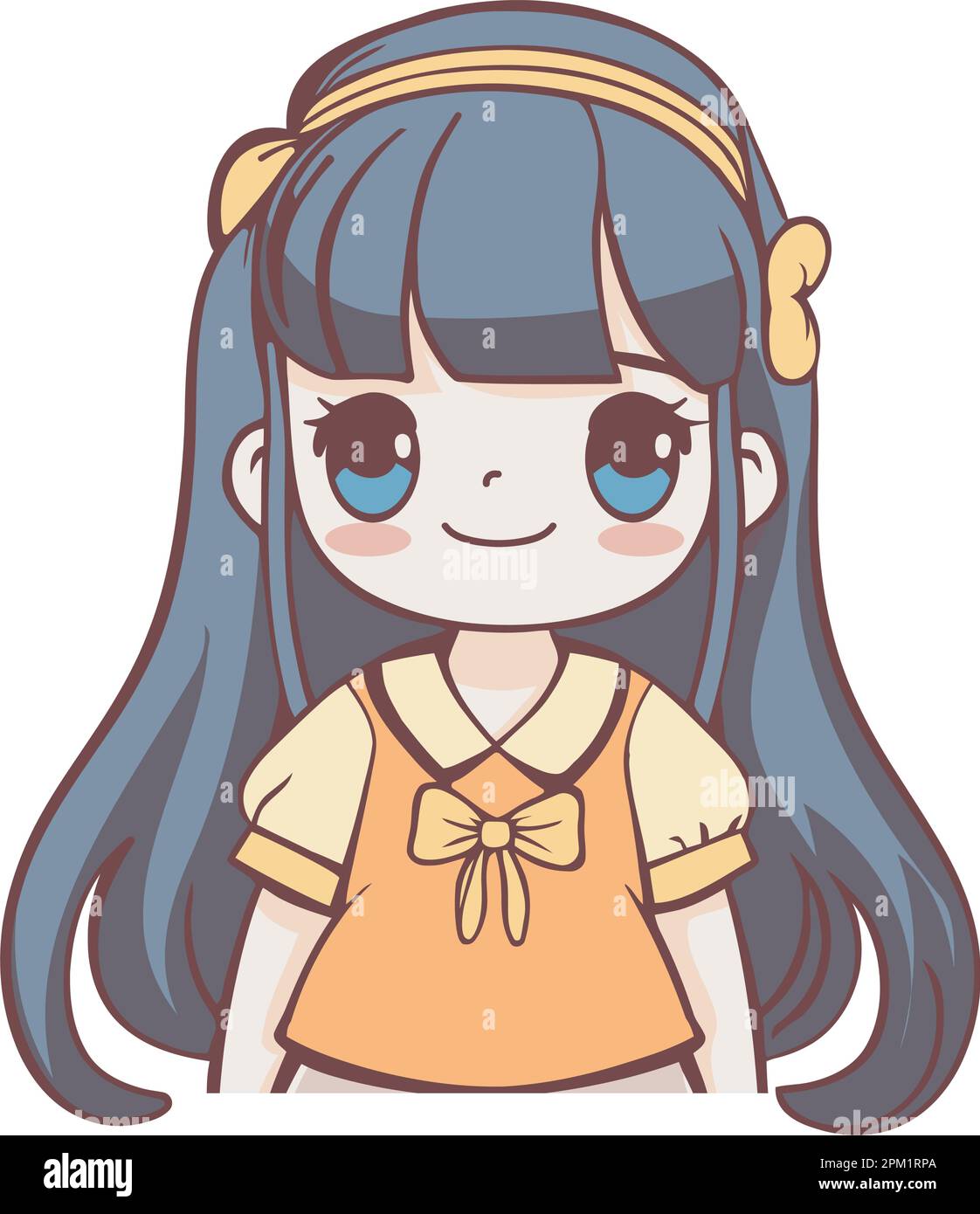 cute chibi girl Stock Vector Image & Art - Alamy