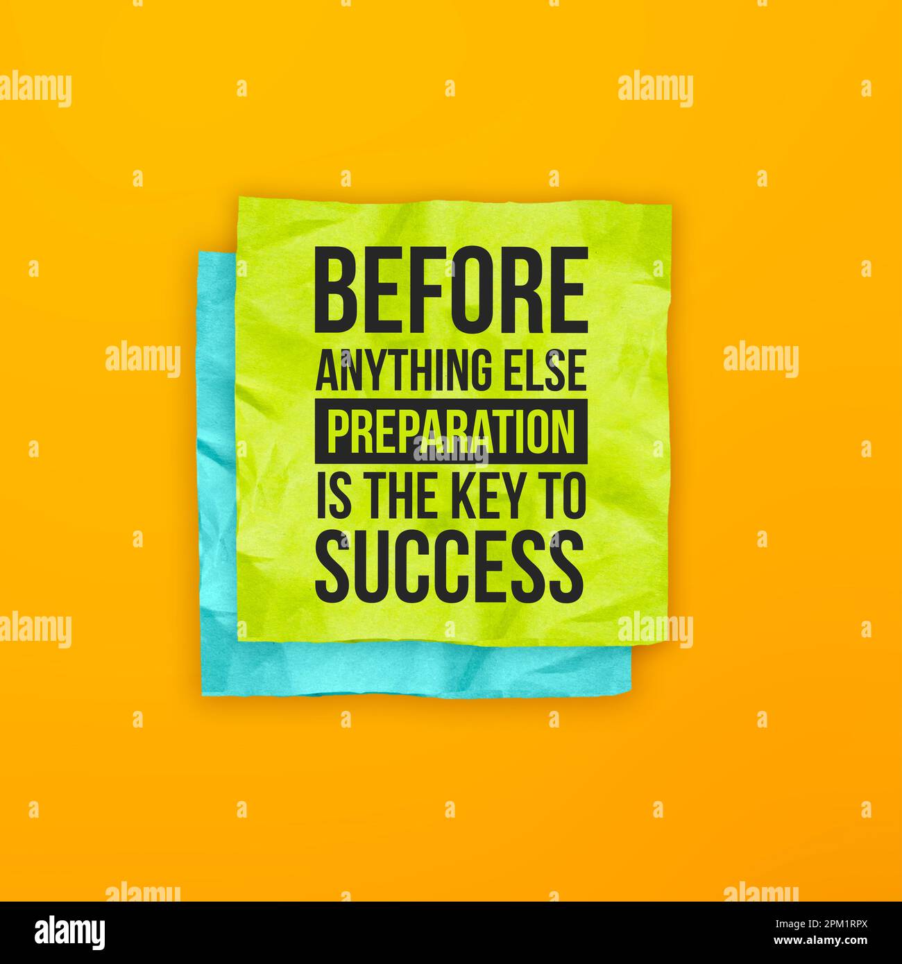 Paper note sticker with phrase about success Stock Photo - Alamy