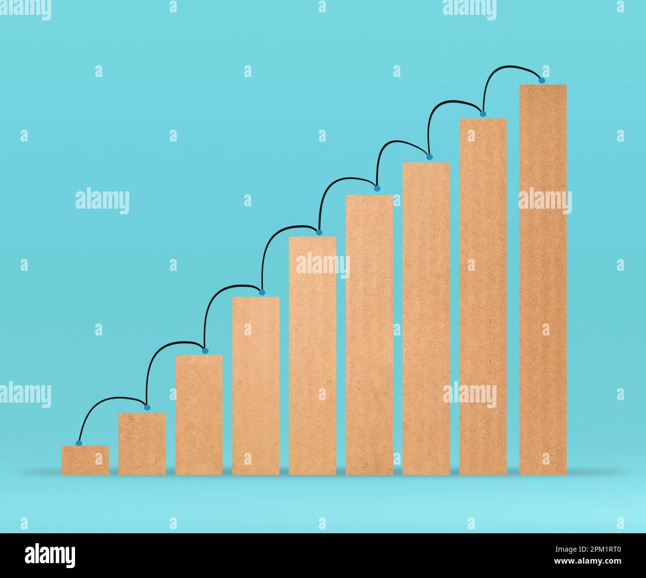 Financial start up growth success concept object design Stock Photo - Alamy