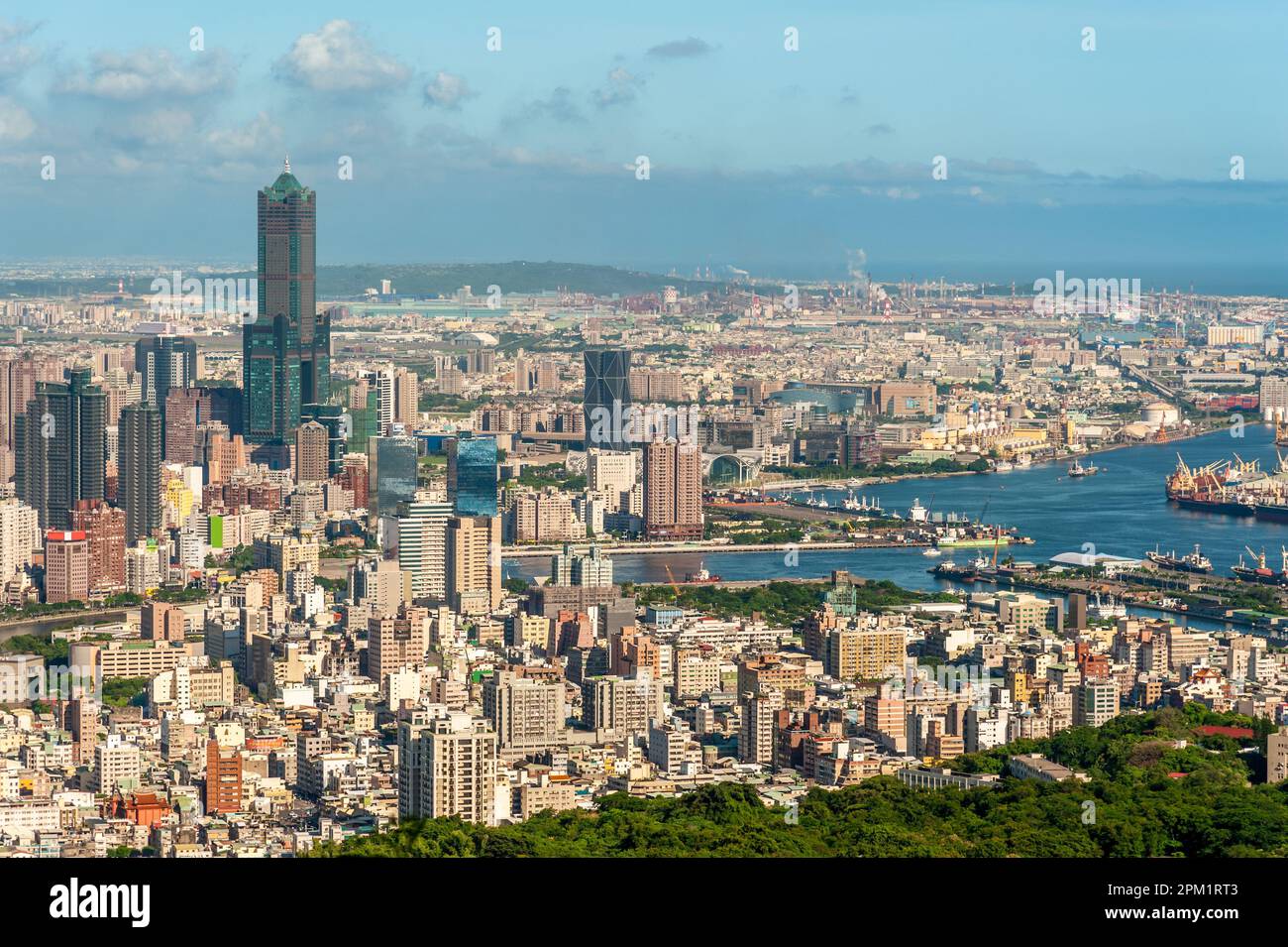 scenery of Kaohsiung city and harbor in Taiwan Stock Photo - Alamy