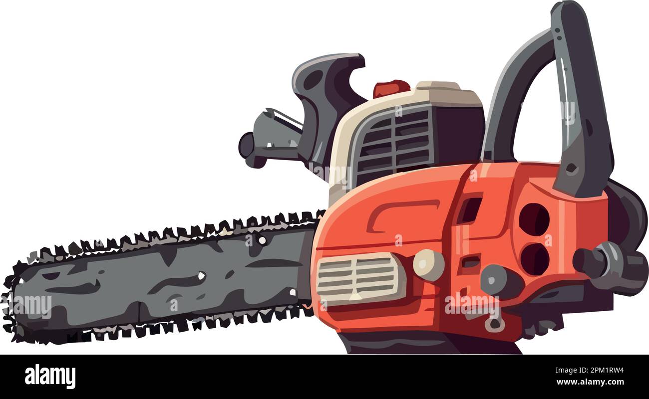 Sharp metal blades chainsaw Stock Vector Image & Art - Alamy