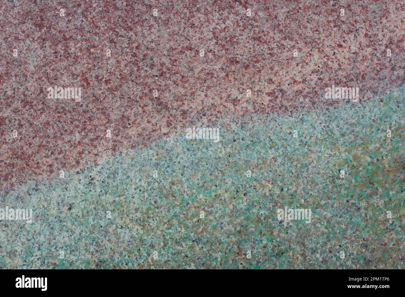 Texture of marble, concrete in two colors. Turquoise and pink color in ...